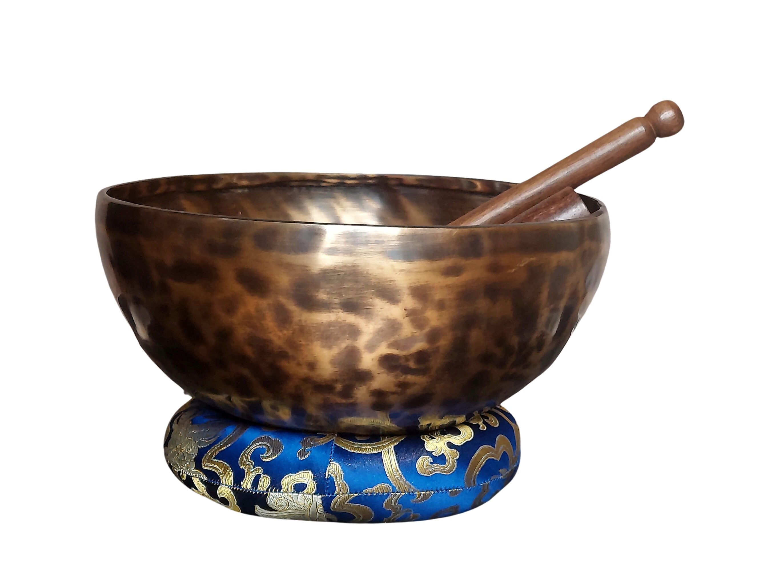 10" Handmade Full Moon Singing Bowl, Hand Hammered Tibetan Singing Bowl ...