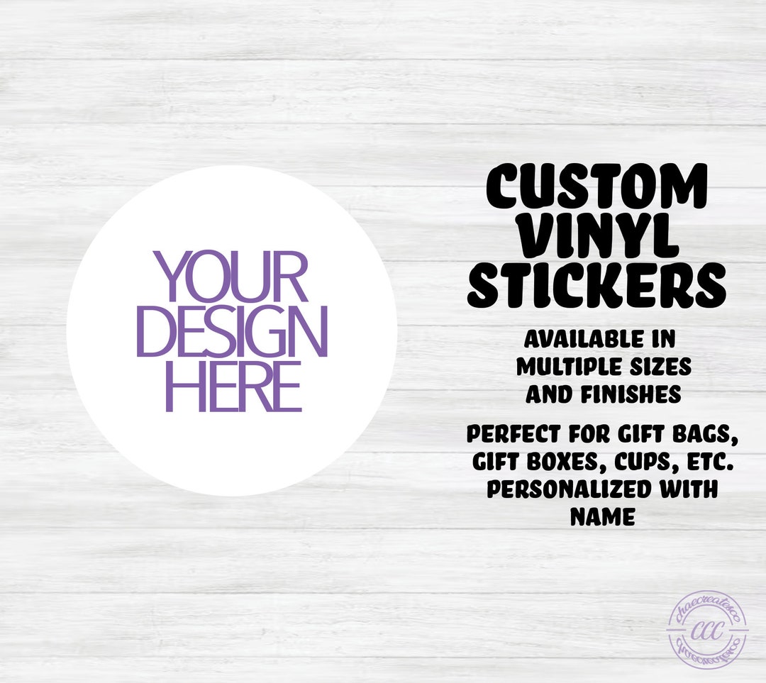 CUSTOM Vinyl Stickers, Birthday Stickers, Event Stickers, DIY Sticker ...