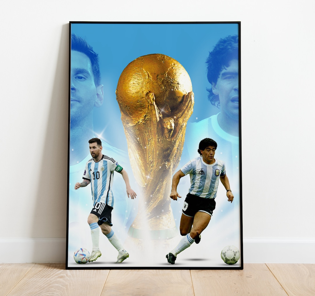 Legends on Paper: Printable Messi and Maradona Posters for Fans ...