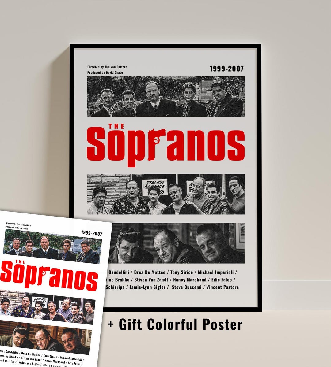 The Sopranos Art TV Show Themed Artwork, Modern Wall Decor, Stylish ...