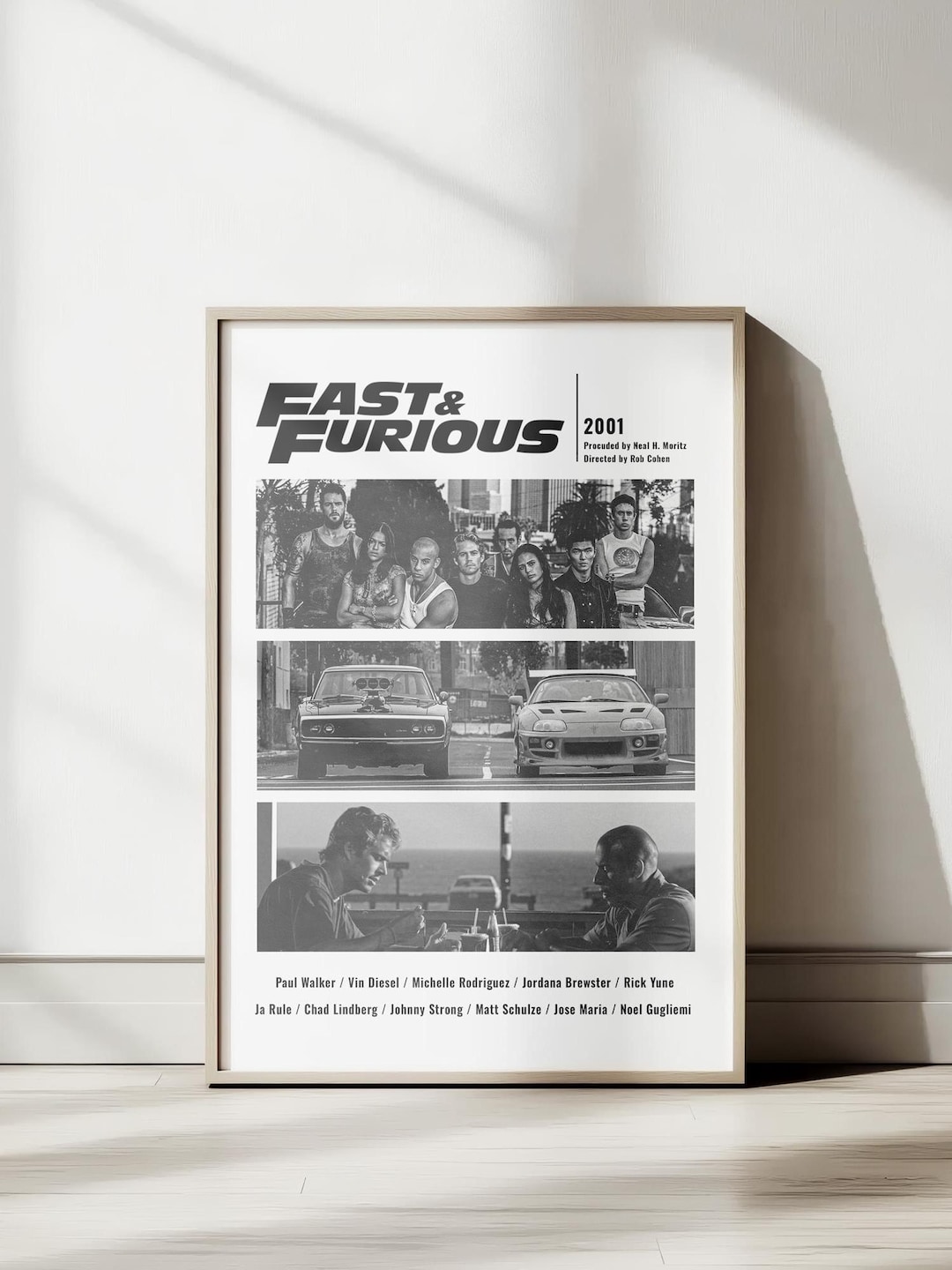 The Fast and the Furious Digital Poster - Car Movie Wall Art, Racing ...
