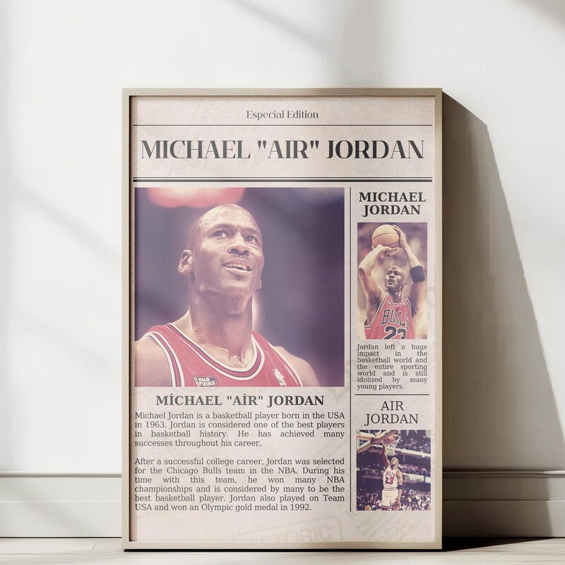 Michael Jordan Poster - Etsy