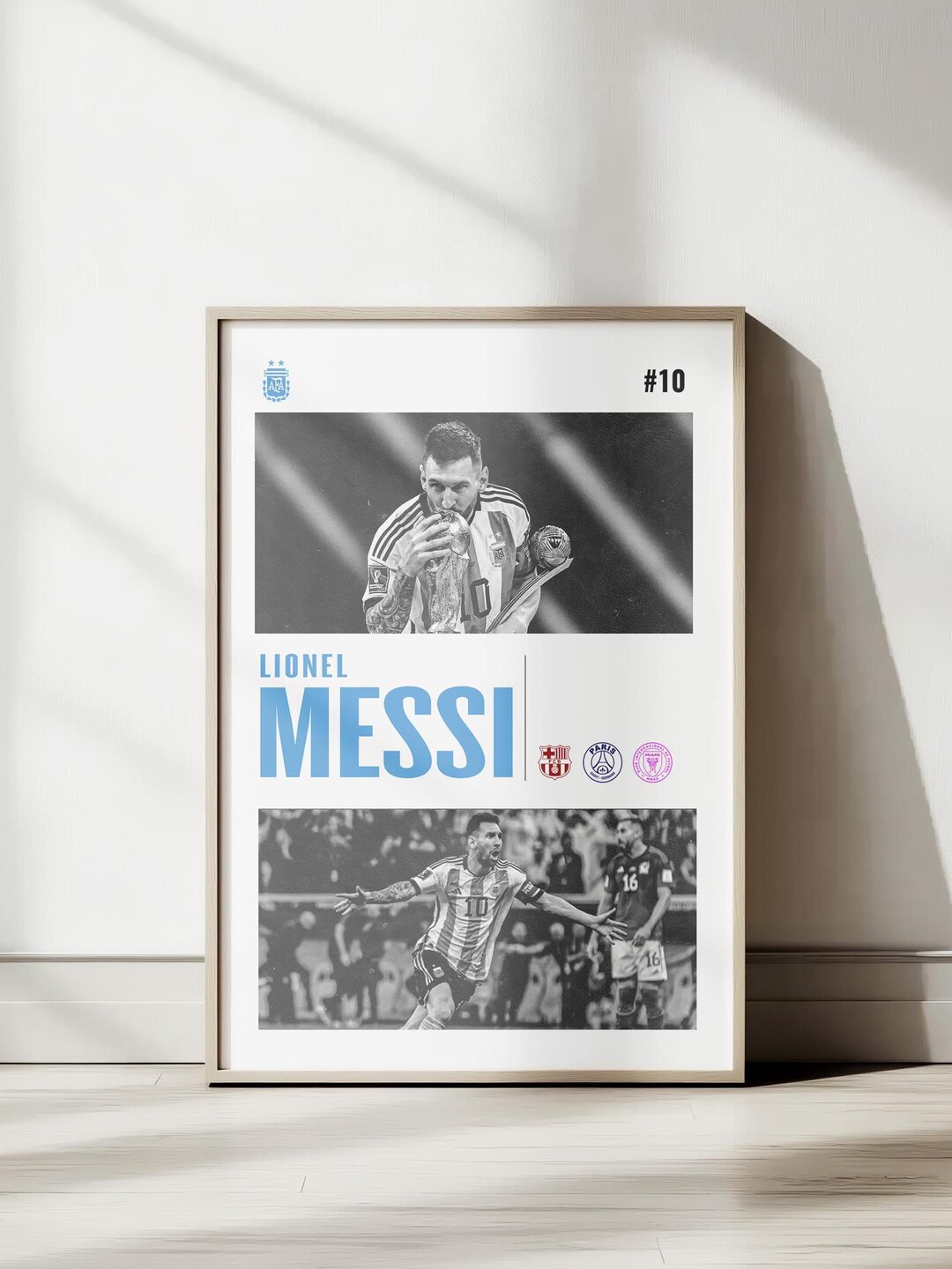 Lionel Messi Digital Poster - Argentina Football Wall Art, Soccer ...