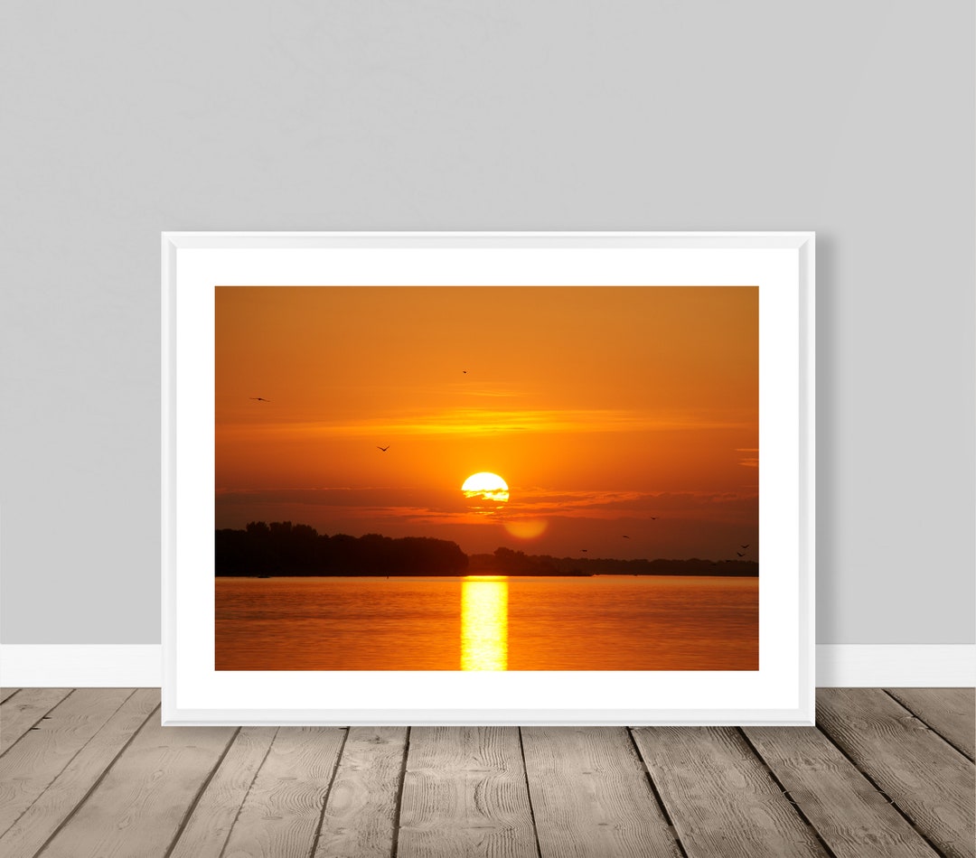 Sunset Print Printable Digital Download, Landscape Photography, A2 ...