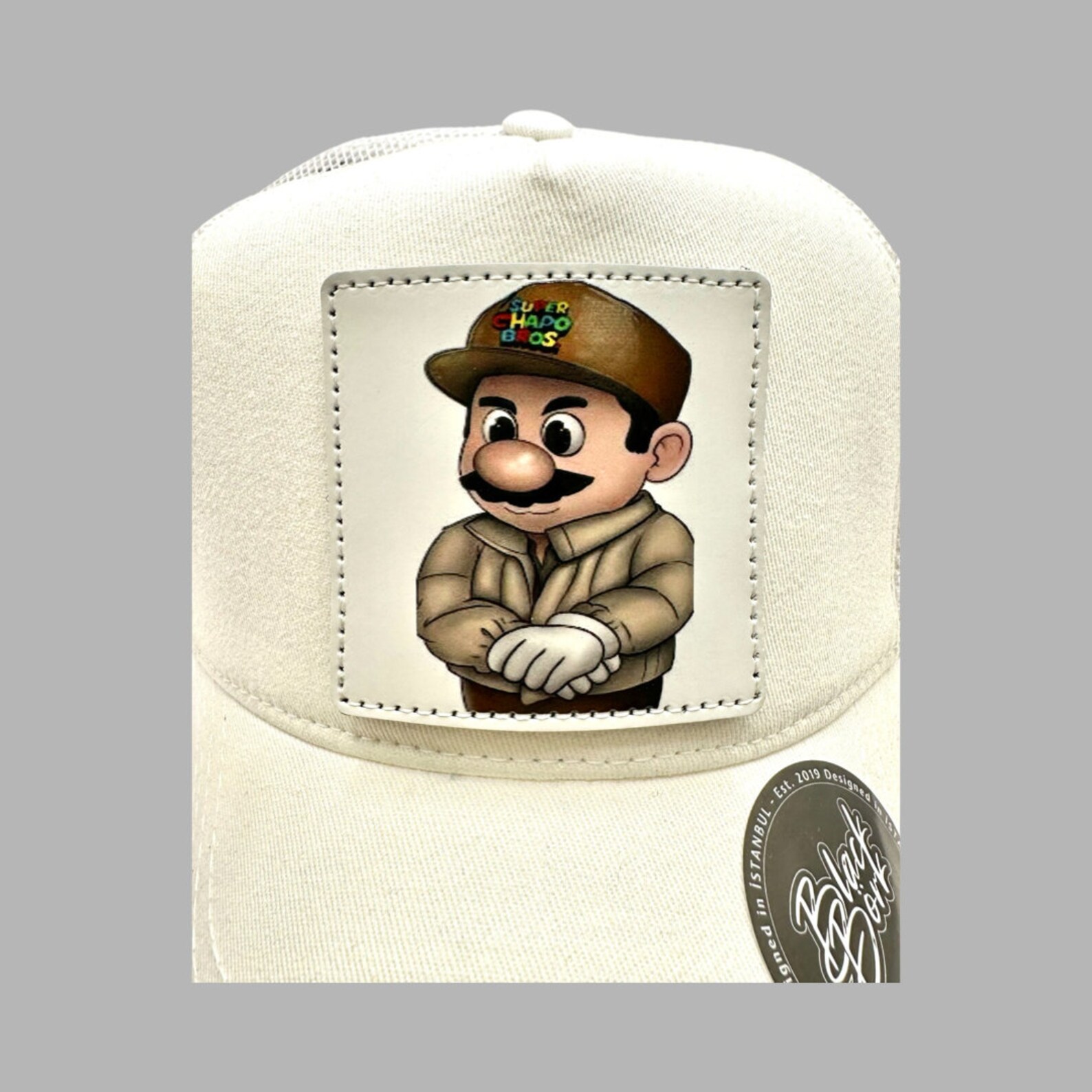 El Chapo Super Mario Trucker Hat With Removable Velcro Patch - Etsy