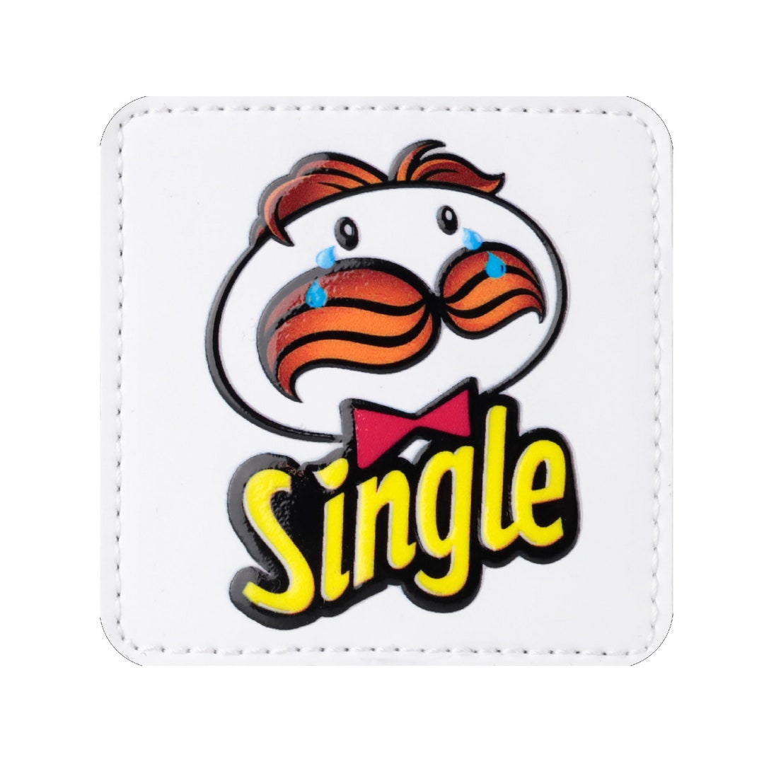 Velcro Style Loop Removable Single Pringle Logo Meme Patch for - Etsy