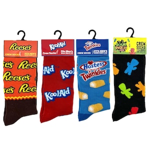 NEW! Odd Sox Fun Crazy Socks, Popular Novelty Crew Socks Adult Men's ...