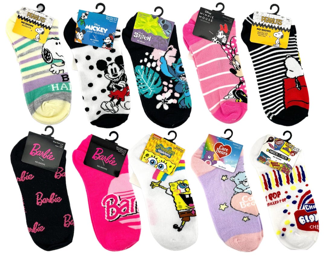 Snack Inspired Ankle Socks Fun Sweet Treat Drink Snack Designs Colorful ...