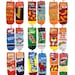 TWO PAIR Candy & Snack Inspired Ankle Socks for Adults Fun Sweet Treat ...