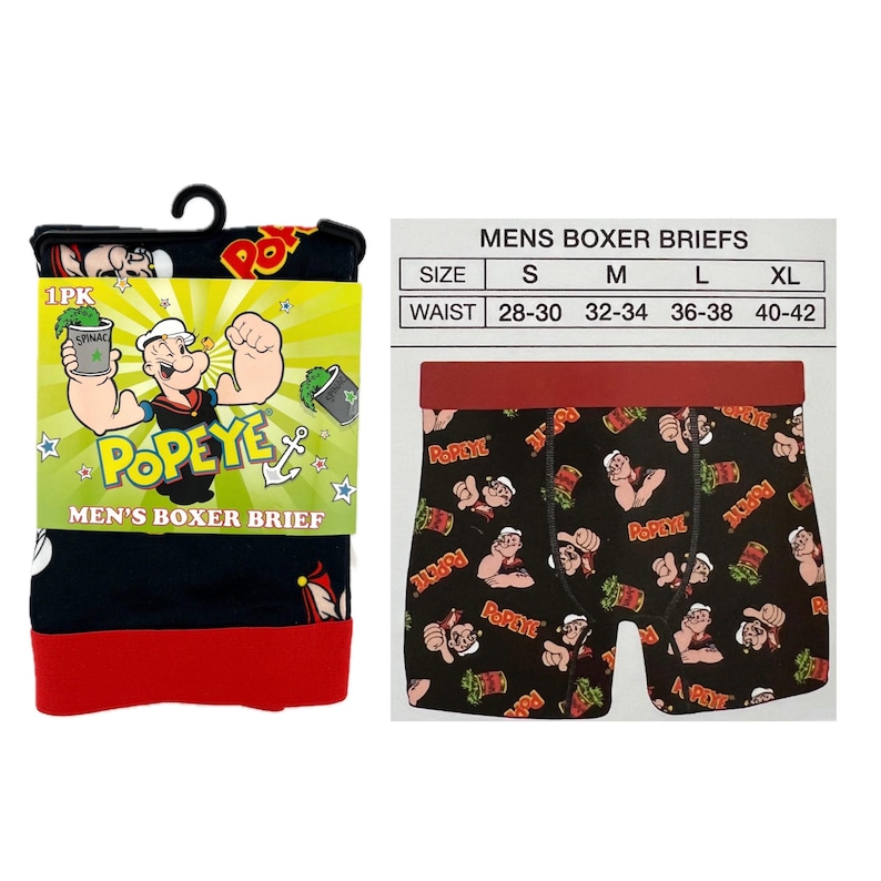 NEW! Men’s Novelty Boxer Briefs Fun Candy & Cartoon Print Underwear ...