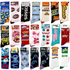 NEW Odd Sox Candy Themed Crew Socks Fun Crazy Colorful Novelty Socks ...