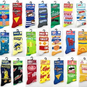 NEW! Odd Sox Fun Crazy Socks, Popular Novelty Crew Socks Adult Men's ...