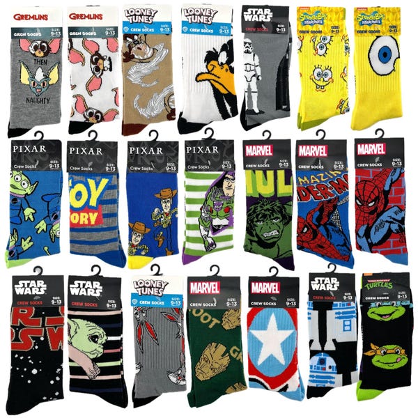 Novelty Movie Socks - Etsy