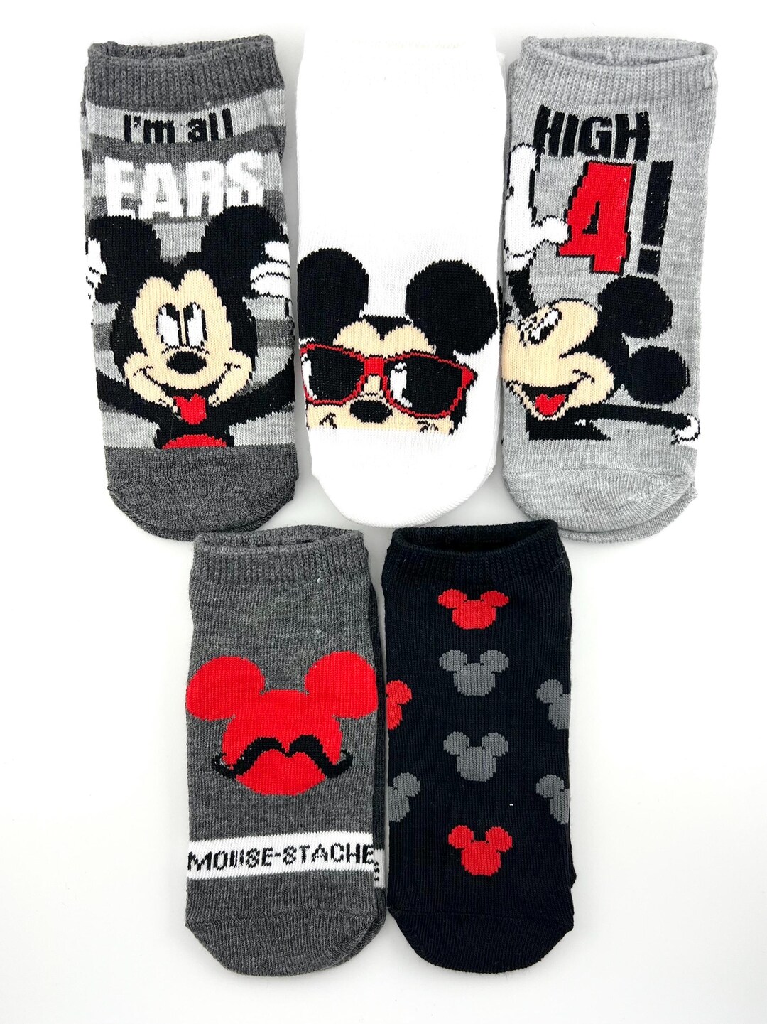 Set of 5 Pairs of Children Disney Socks Mickey Minnie Strong and ...