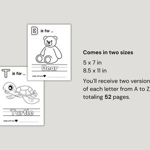 Baby Shower Coloring Book 52 Pages, Baby's First ABC Alphabet Book ...