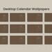 Monthly Desktop Calendar Wallpaper for Mac and Windows, Design ...