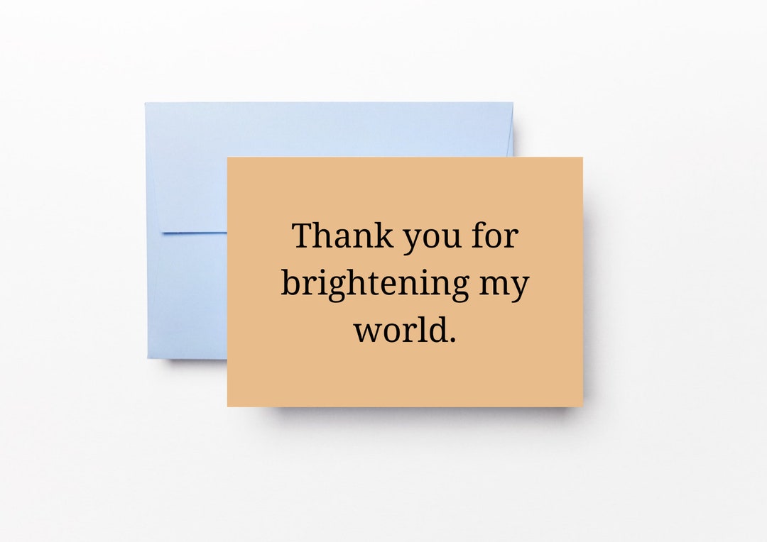 Printable Thank You Quote, Inspirational Quotes, Thank You Card, Thank ...