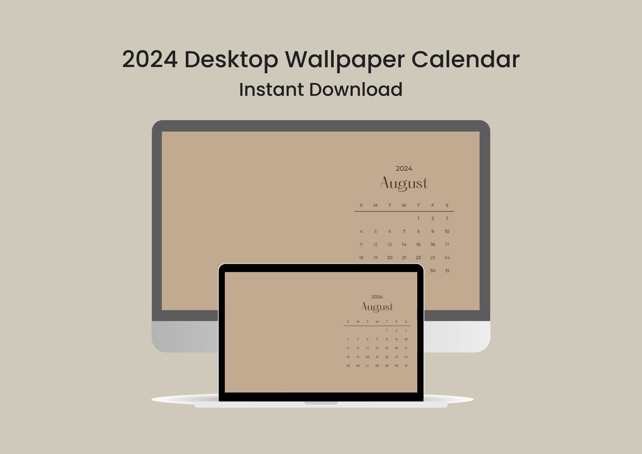 2024-2025 Monthly Desktop Calendar Wallpaper for Mac and Windows ...