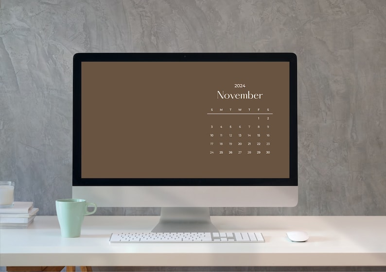 2024-2025 Monthly Desktop Calendar Wallpaper for Mac and Windows ...