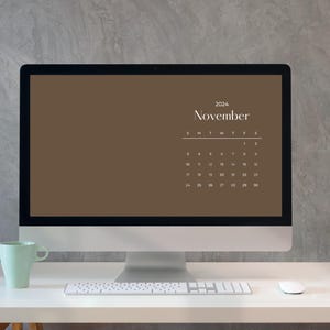 Monthly Desktop Calendar Wallpaper for Mac and Windows, Design ...