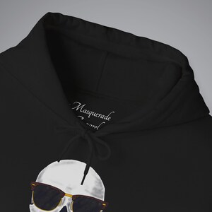 Skull With Sunglasses Hooded Sweatshirt - Etsy