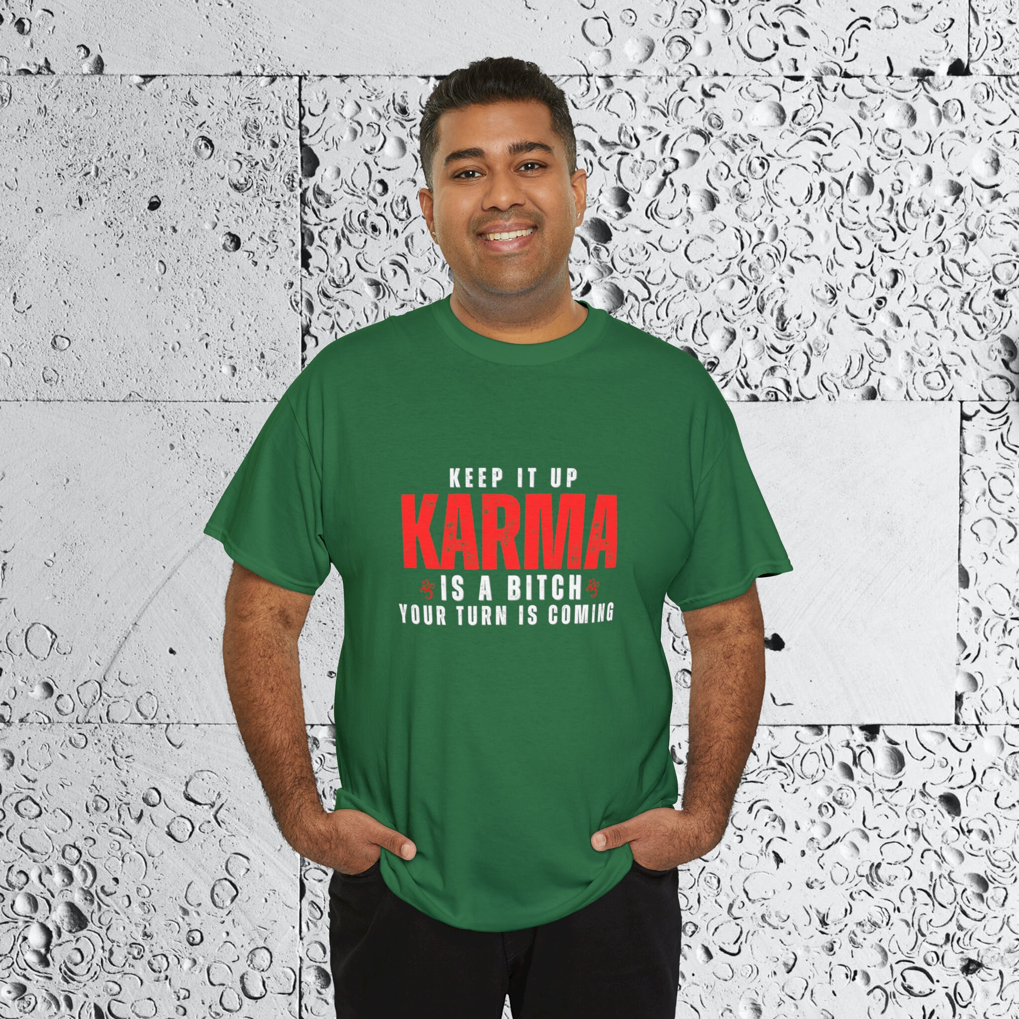 Karma Funny Tshirt Cool T Shirt Cool T Shirt Novelty Shirt Mens Funny T Shirt Funny Mens