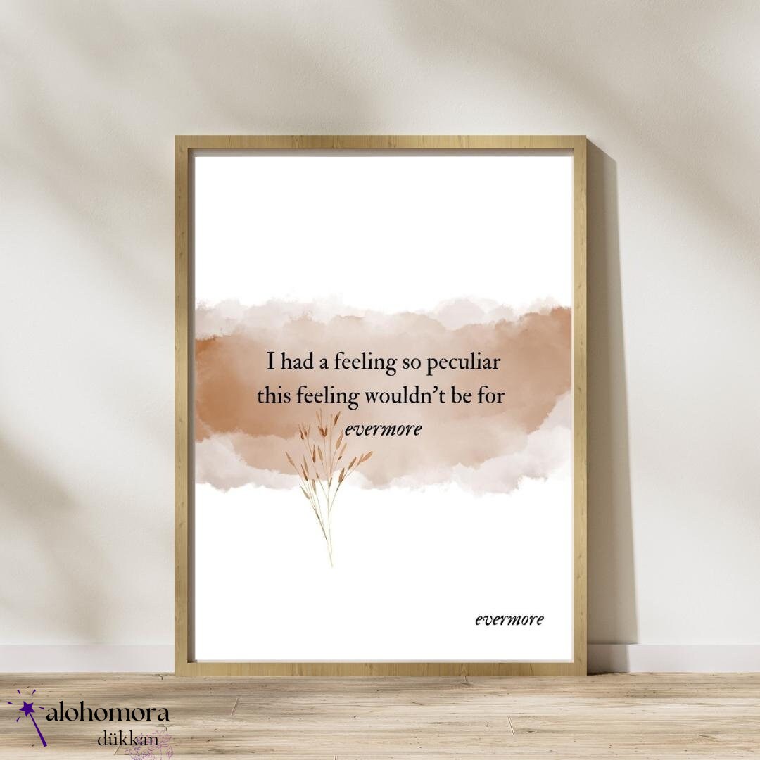 Evermore Poster, Taylor Swift Inspired Poster, Evermore Album, Digital ...