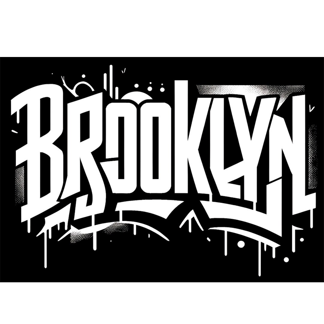 Brooklyn Vinyl Sticker Street Art Decal for Laptop, Skateboard, Water ...