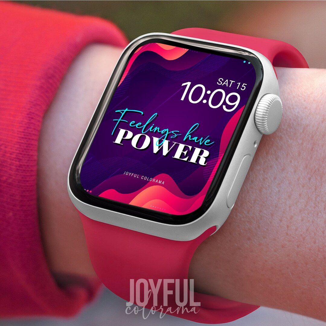 Apple Watch Face With the "feelings Have Power" Quote - Etsy