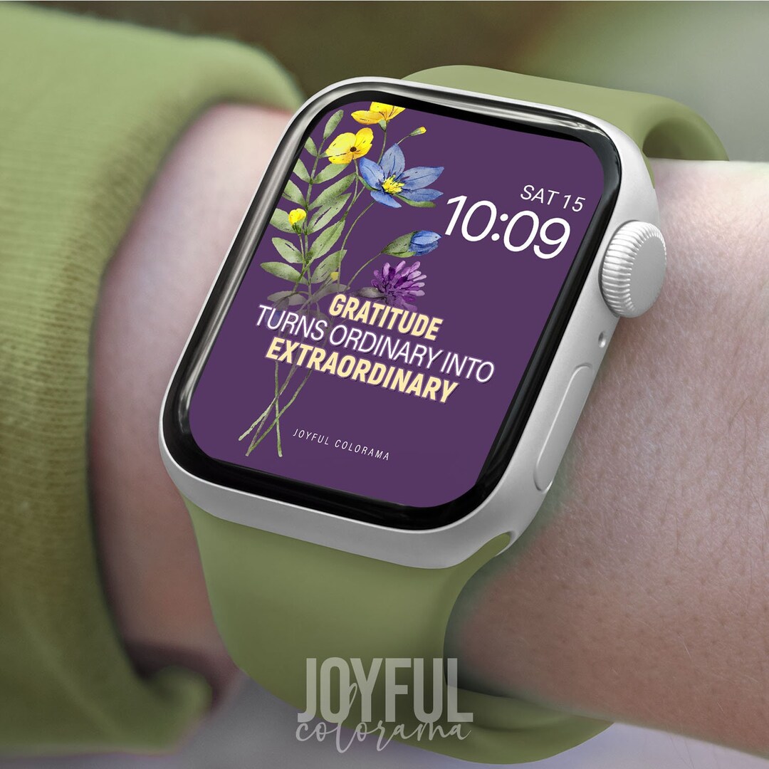 Apple Watch Face With Gratitude Quote - Etsy