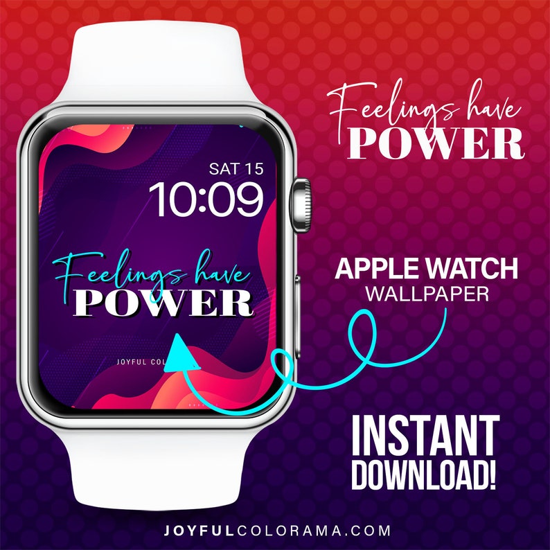 Apple Watch Face With the "feelings Have Power" Quote - Etsy