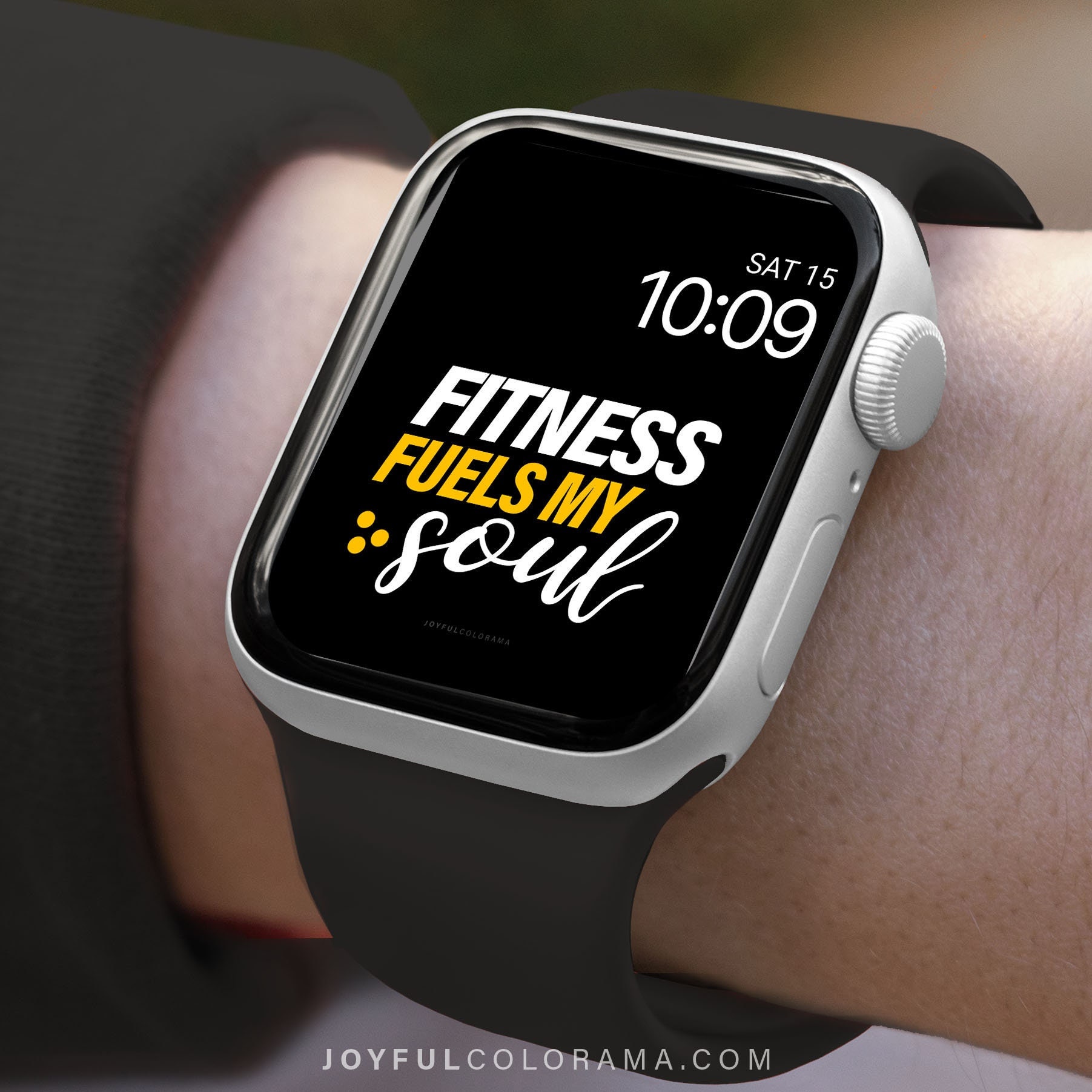 Apple Watch Wallpaper With a Fitness Motivation Quote. Instant Digital ...