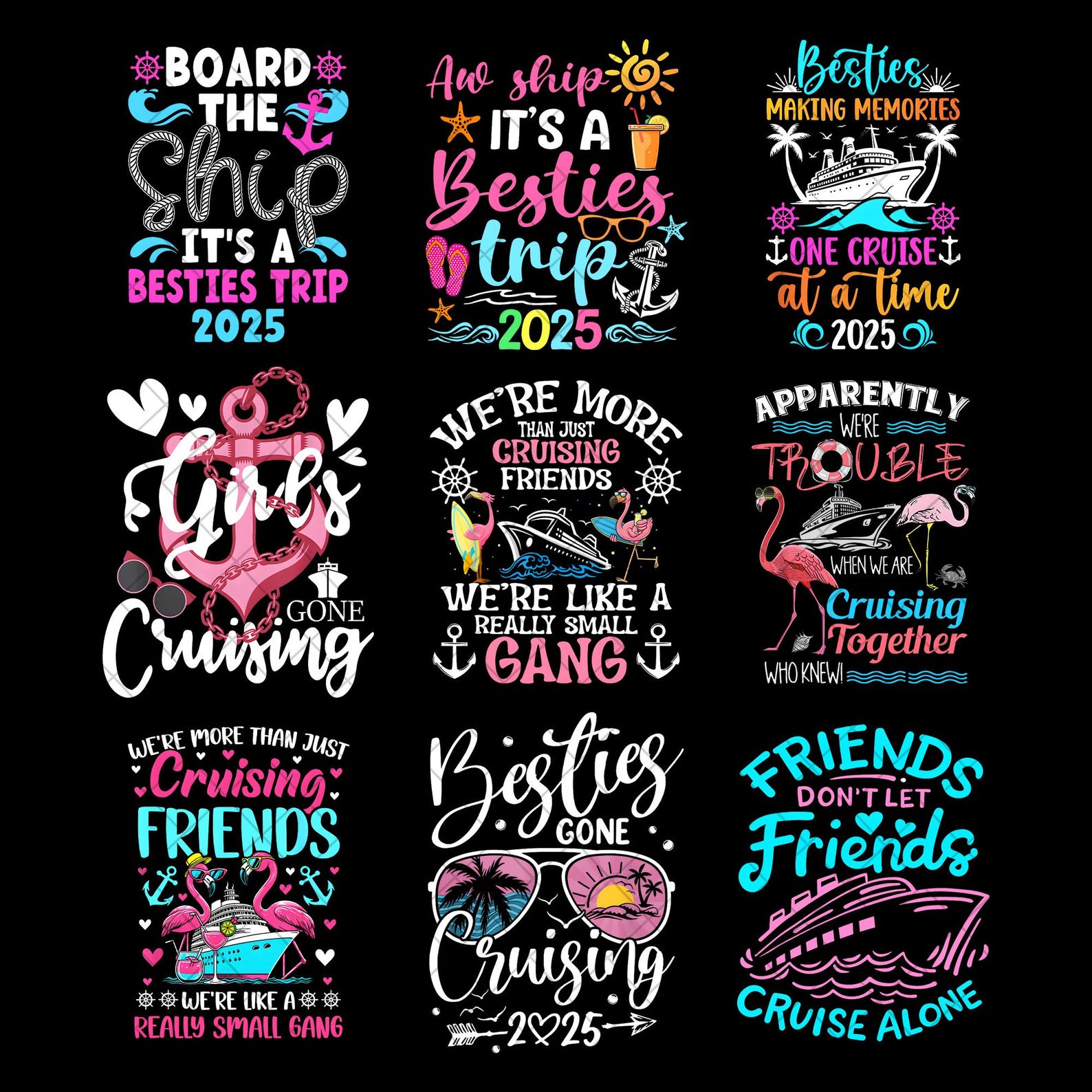 Girls Trip PNG Bundle: Bestie Cruise Digital Art (digital Download) - Etsy