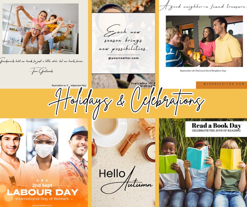 September Real Estate Social Media Templates: Fall Marketing (digital ...