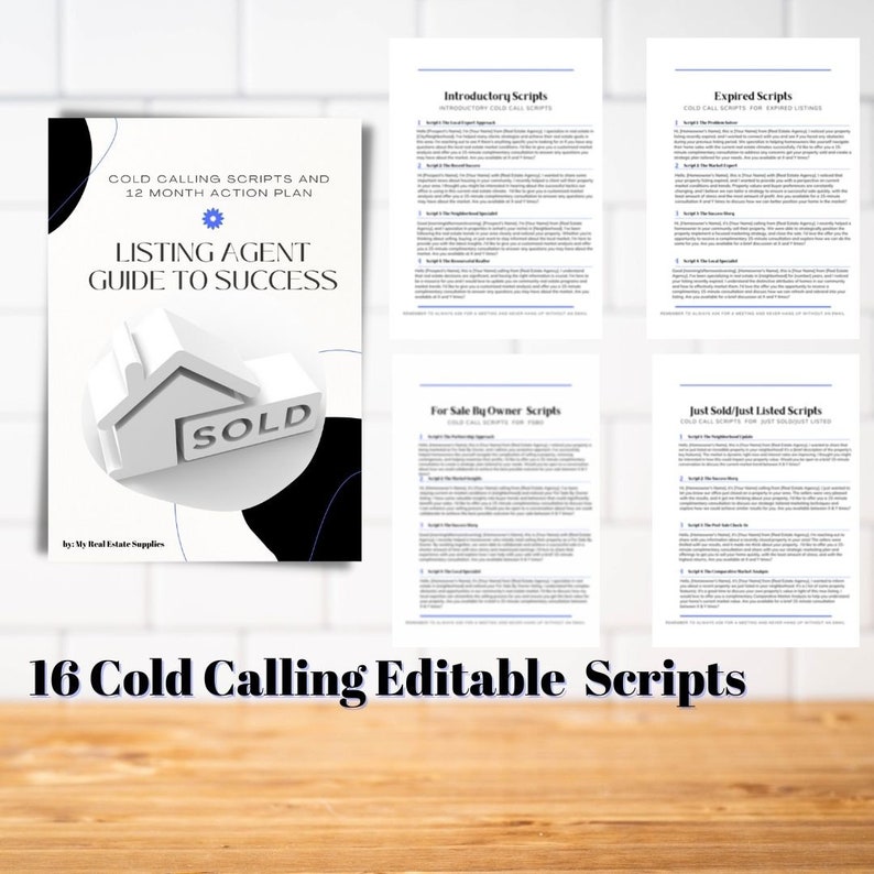 16 Real Estate Cold Calling Scripts |12 Month Follow-up Lead Campaign ...