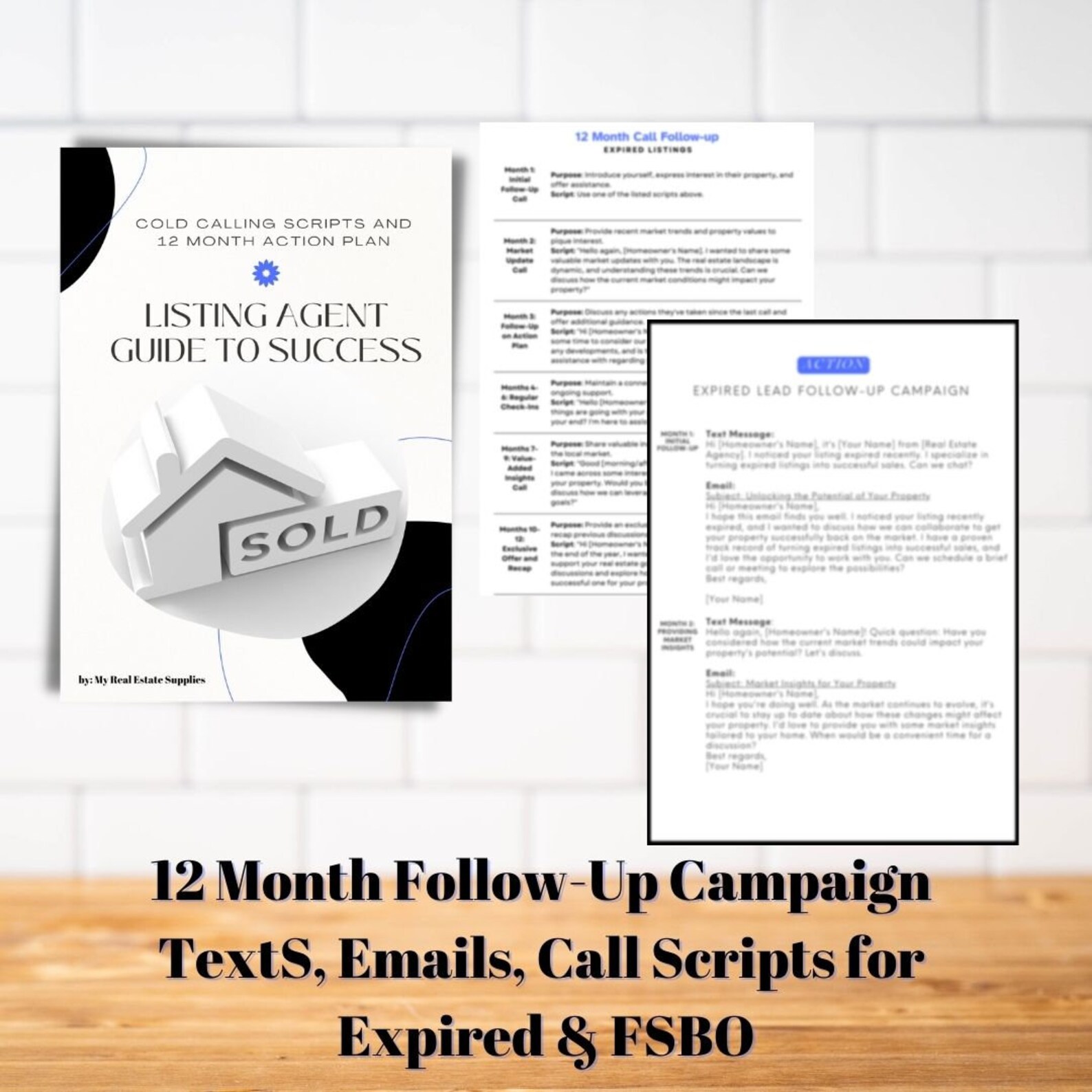 16 Real Estate Cold Calling Scripts |12 Month Follow-up Lead Campaign ...