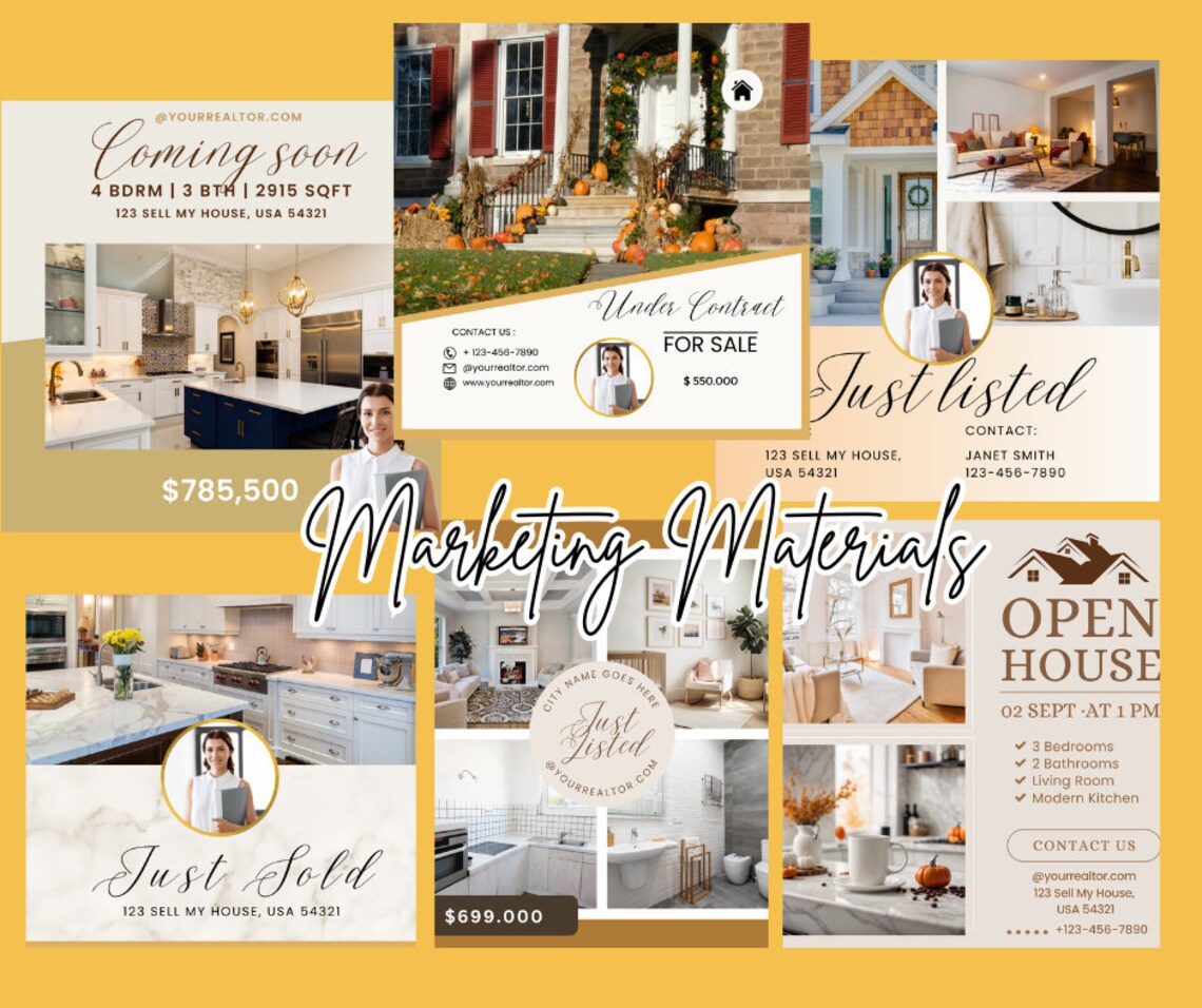 September Real Estate Social Media Templates: Fall Marketing (digital ...