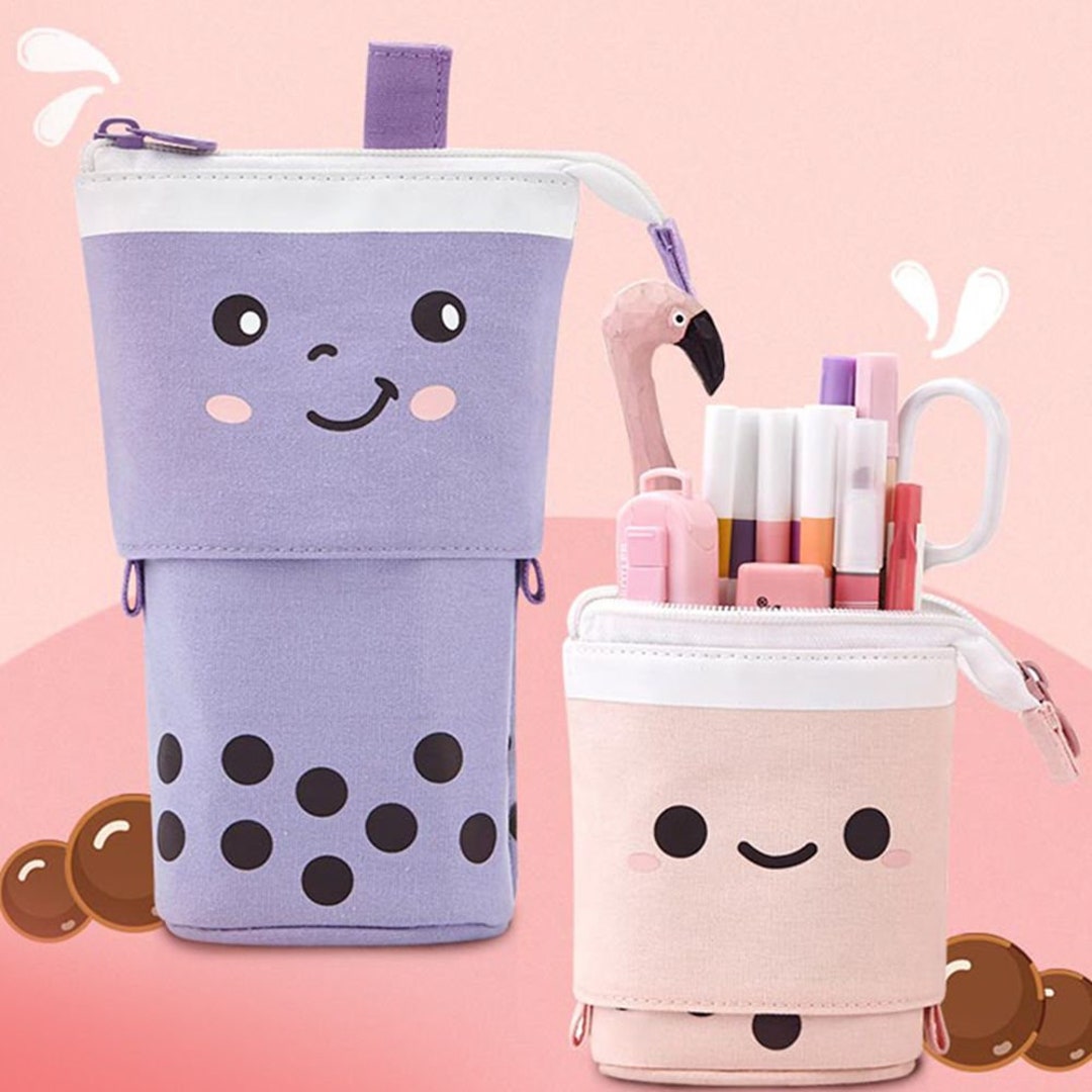 Cute Bubble Tea Boba Pencil Case - Etsy