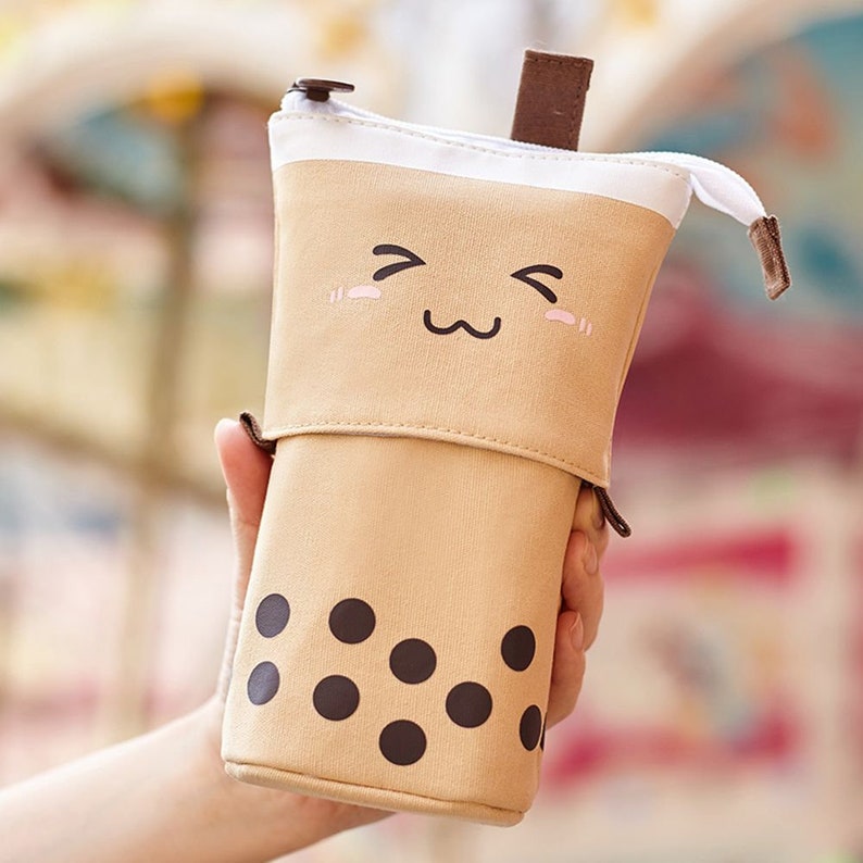 Cute Bubble Tea Boba Pencil Case - Etsy