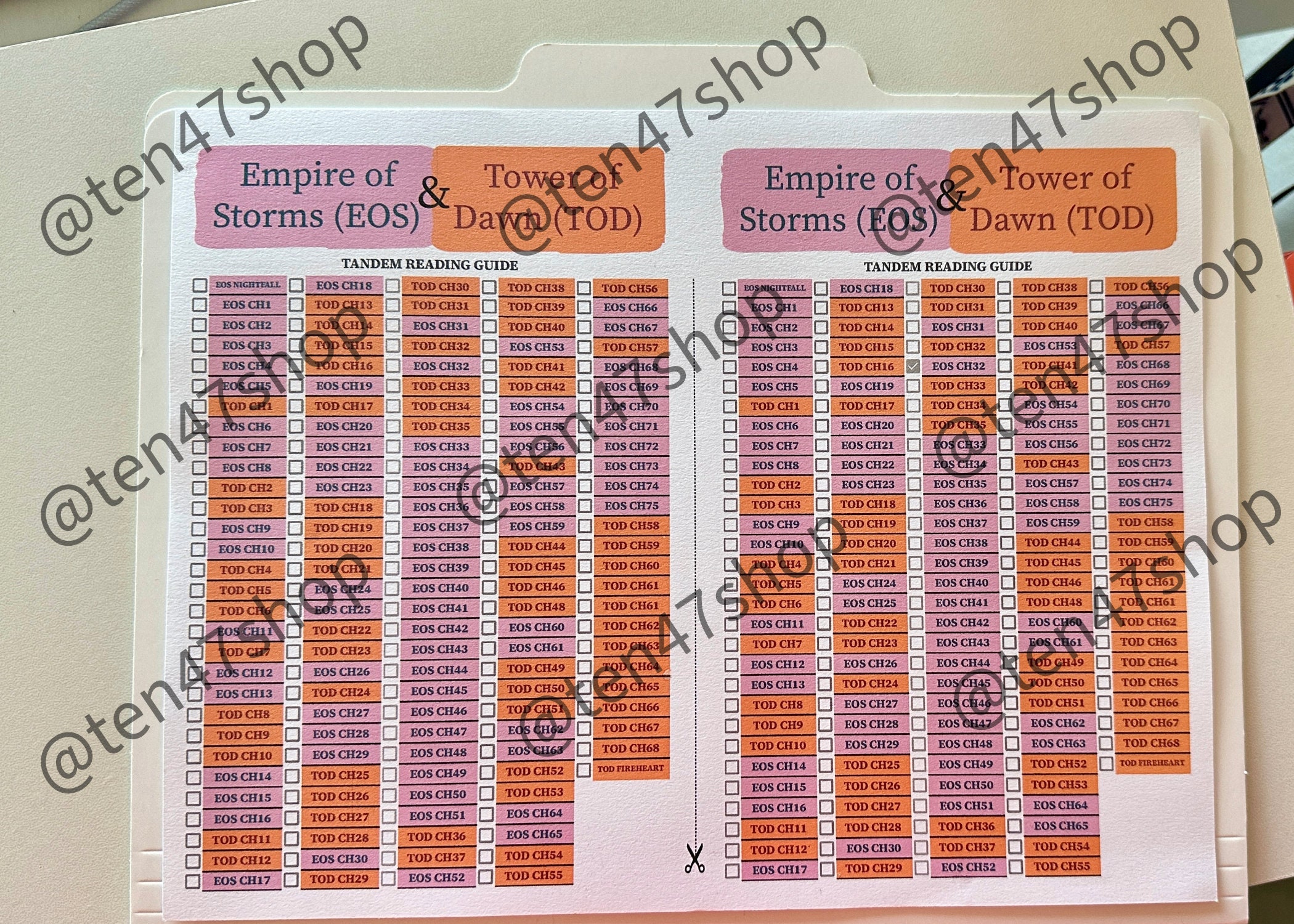 Throne of Glass Tandem Read Guide - Empire of Storms & Tower of Dawn - Etsy