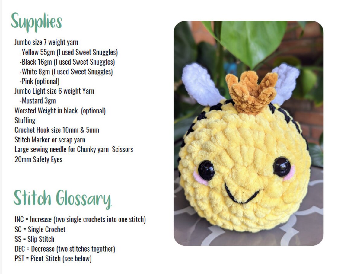 Queen Bee Crochet Pattern - Etsy