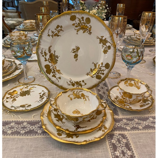 Antique Fine China Dinnerware Sets - Etsy