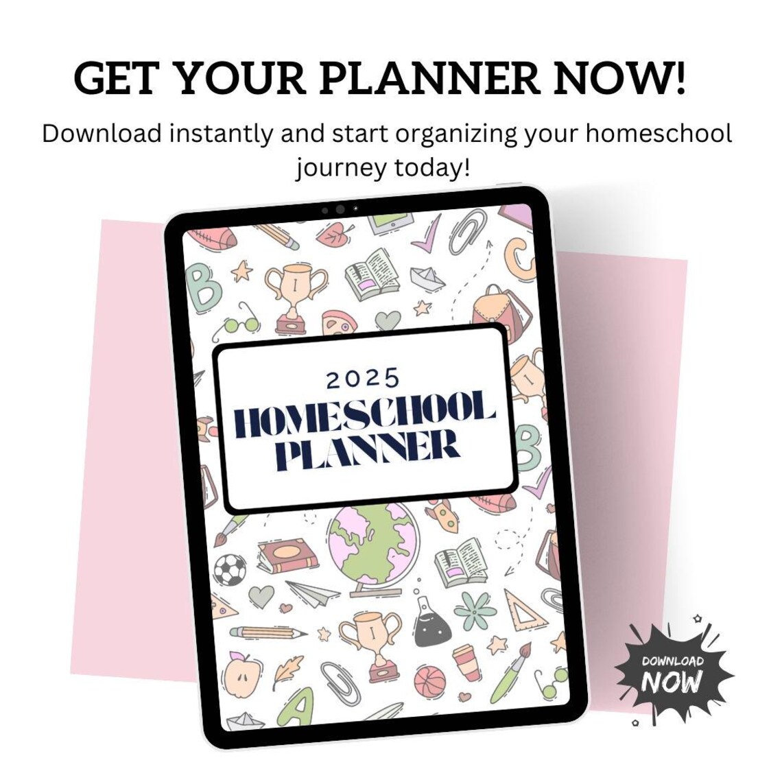 Printable Homeschool Planner for Kids | 72 Pages PDF | Daily Weekly ...