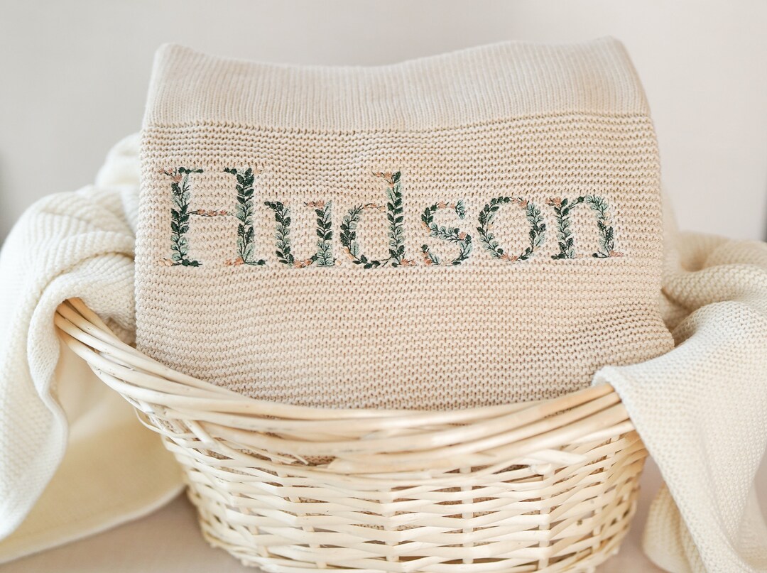 New Mom Gift Maternity Custom Baby Name Blanket Pregnant Sister Gift ...