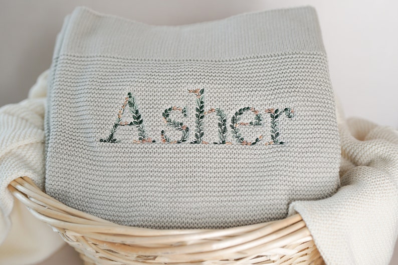 New Mom Gift Maternity Custom Baby Name Blanket Pregnant Sister Gift ...