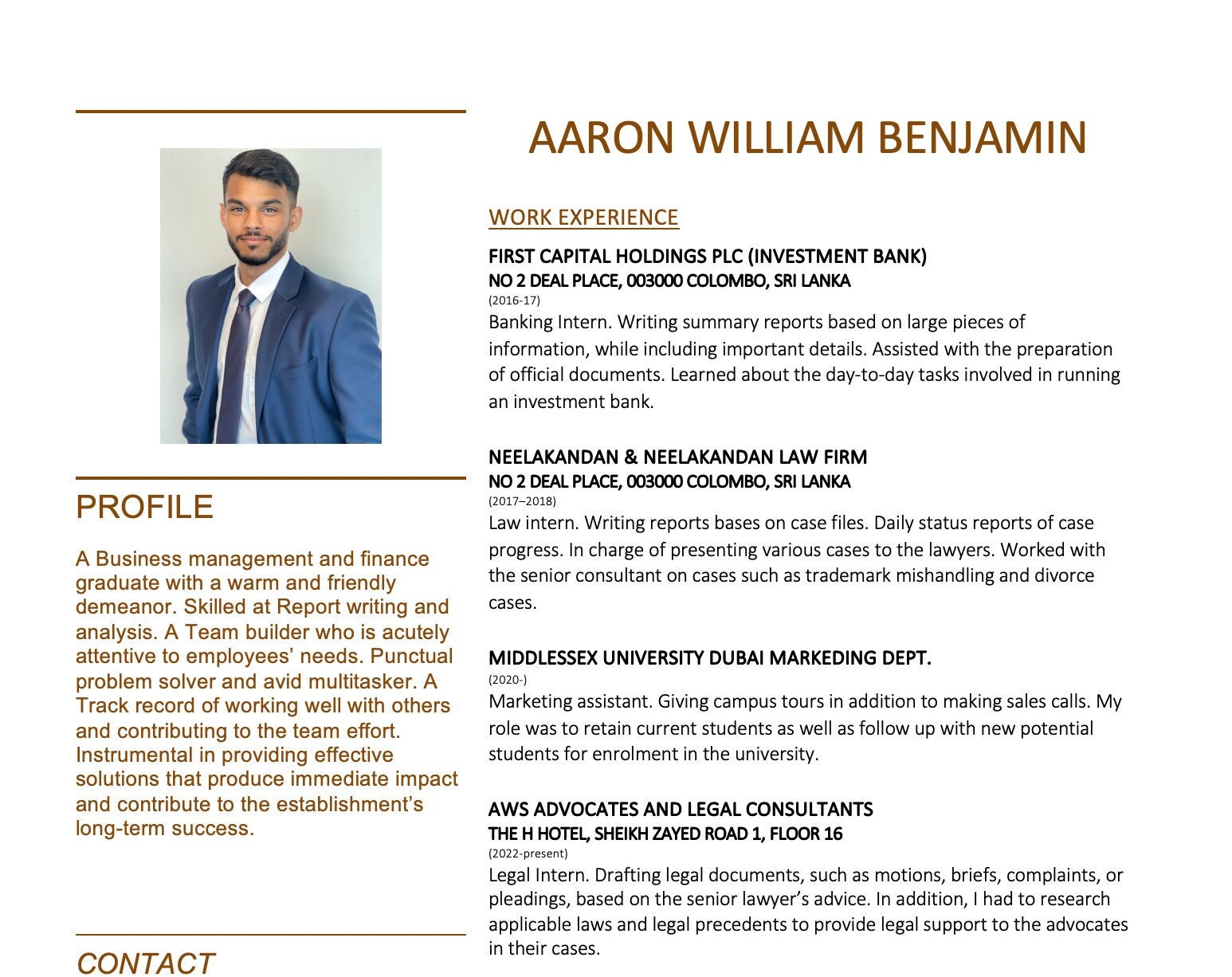 CV Template - Etsy