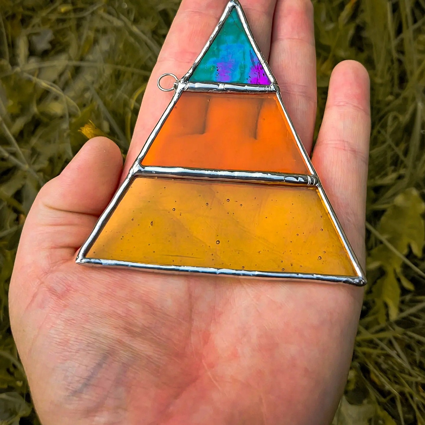 Candy Corn Stained Glass Suncatcher Ornament - Etsy