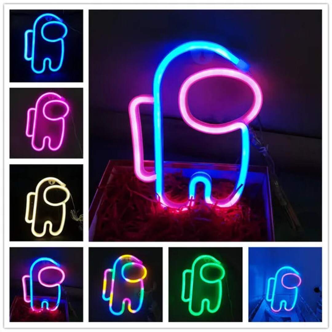 Reformed Neon Lights Among Us Characters - Etsy