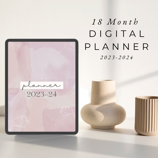 18 Month Planner 2023 2024 - Etsy
