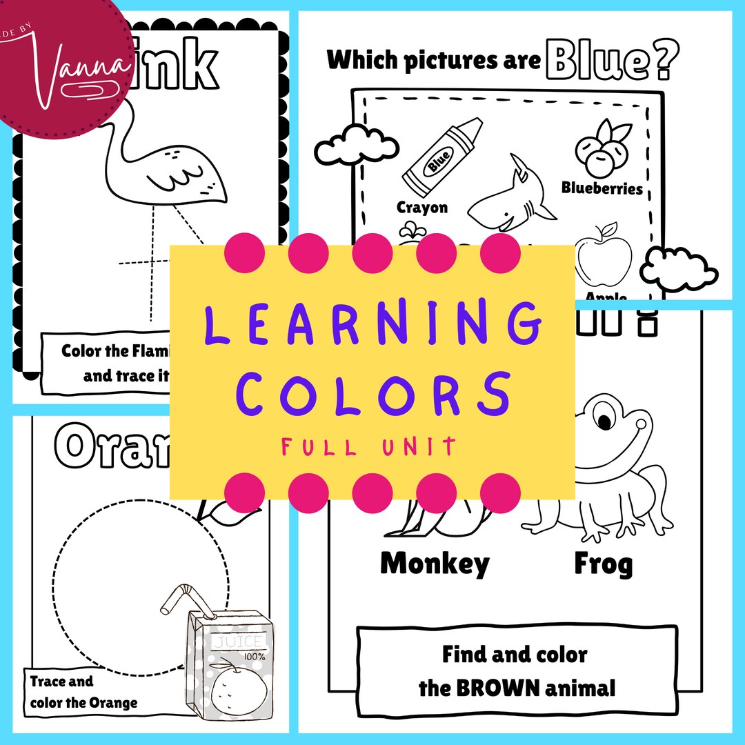 Learning Colors Unit Early Education - Etsy